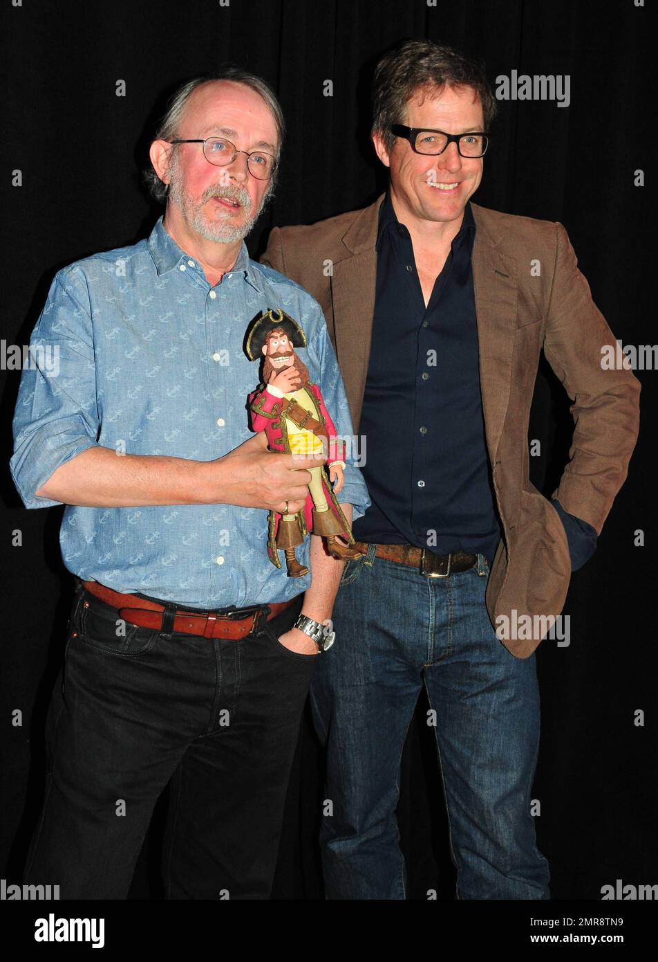 "The Pirates! Band of Misfits" star Hugh Grant and director Peter Lord ...