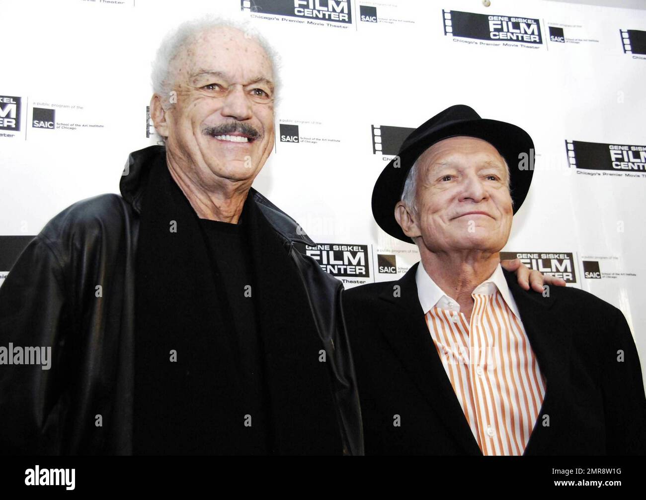 Hugh Hefner and brother Keith Hefner attend a screening of "Hugh Hefner ...