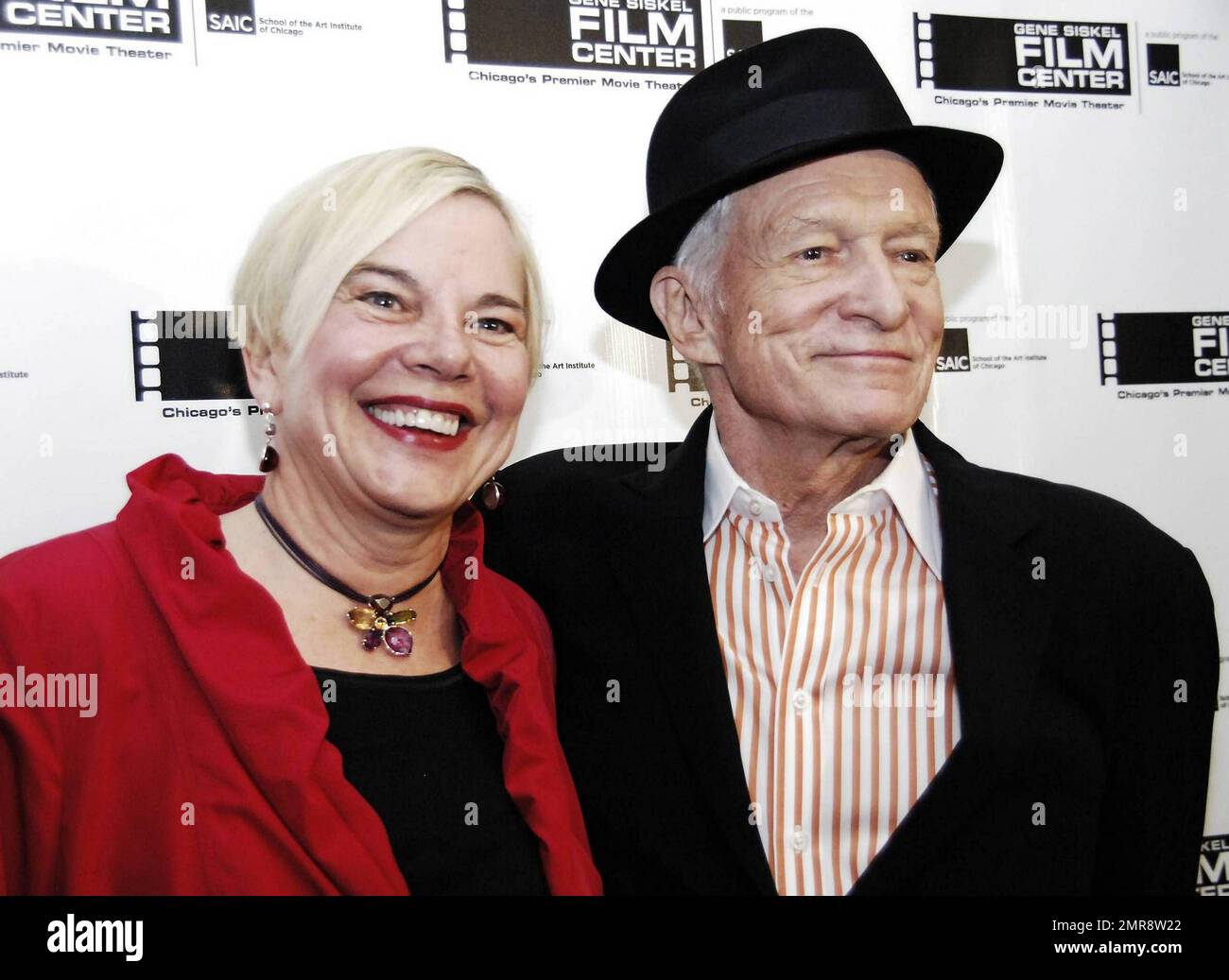 Hugh Hefner and Brigitte Berman attend a screening of "Hugh Hefner ...
