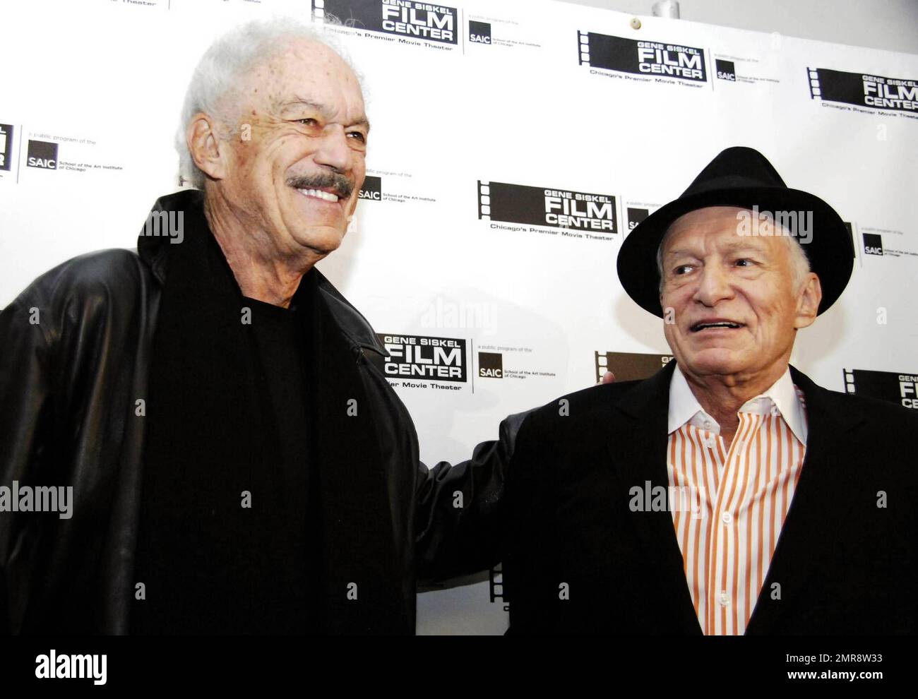Hugh Hefner and brother Keith Hefner attend a screening of "Hugh Hefner ...