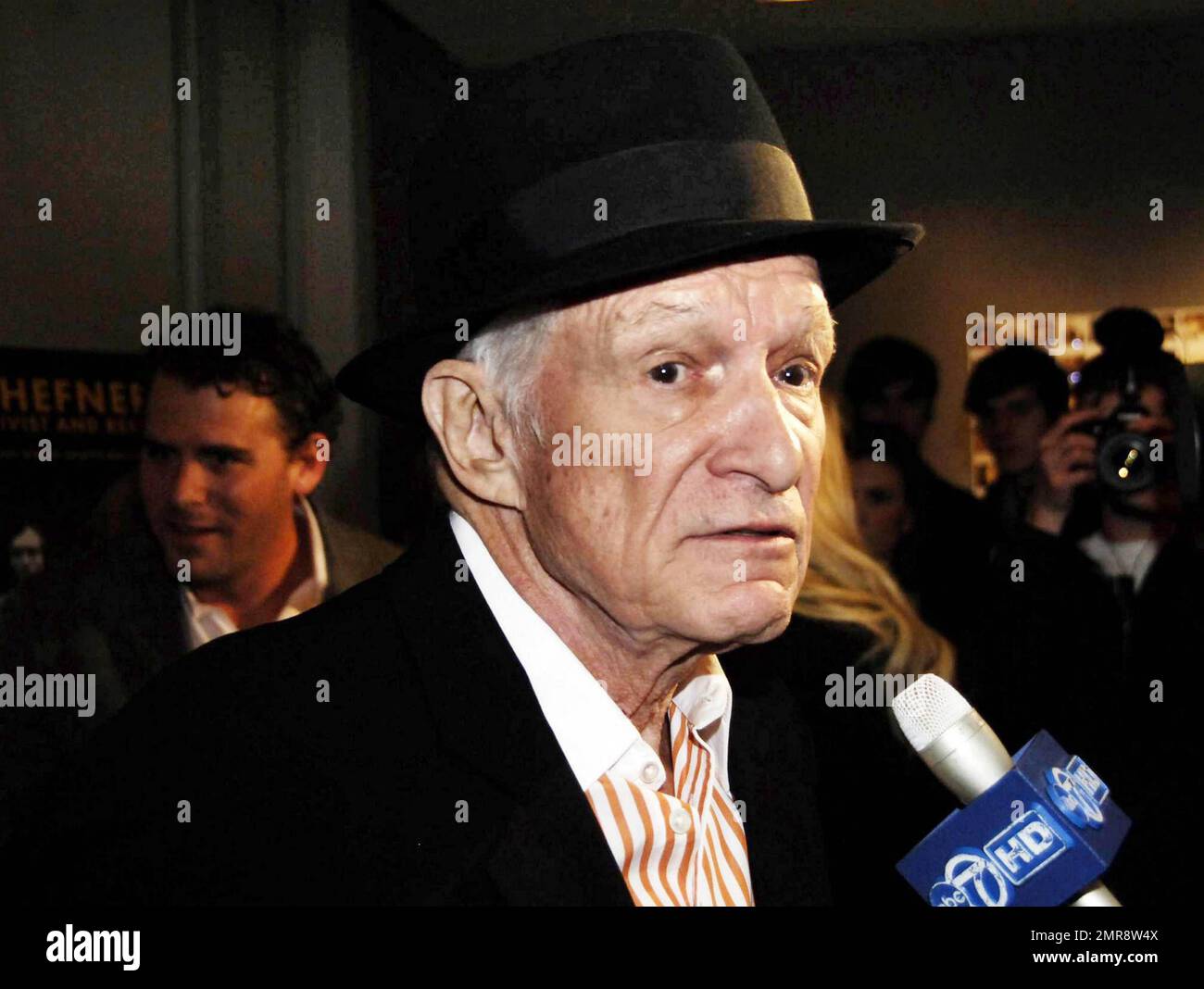 Hugh Hefner attends a screening of "Hugh Hefner: Playboy, Activist and ...