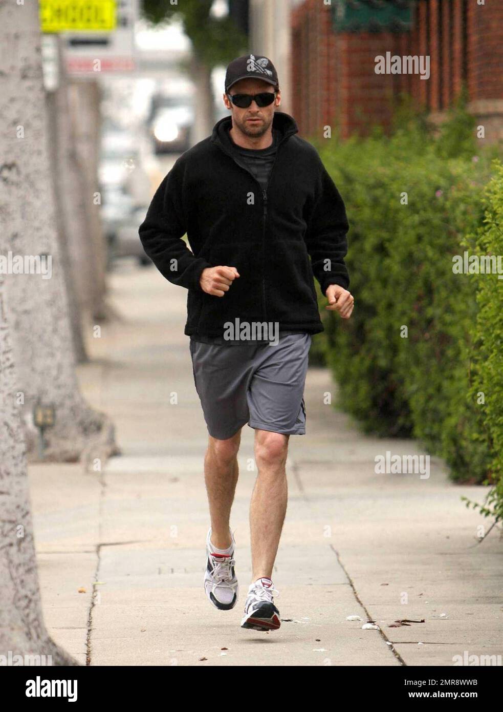 Exclusive!! Australian actor Hugh Jackman went for an early morning jog ...