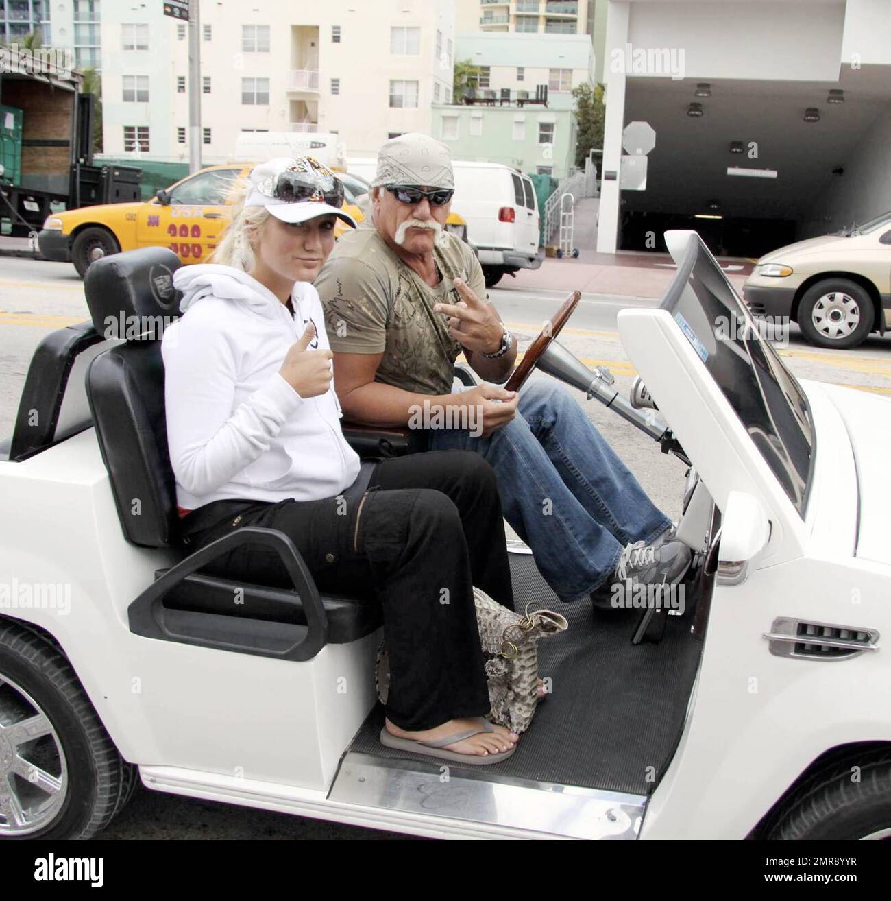 Exclusive!! Hulk Hogan and daughter Brooke shoot a segment for Brooke ...