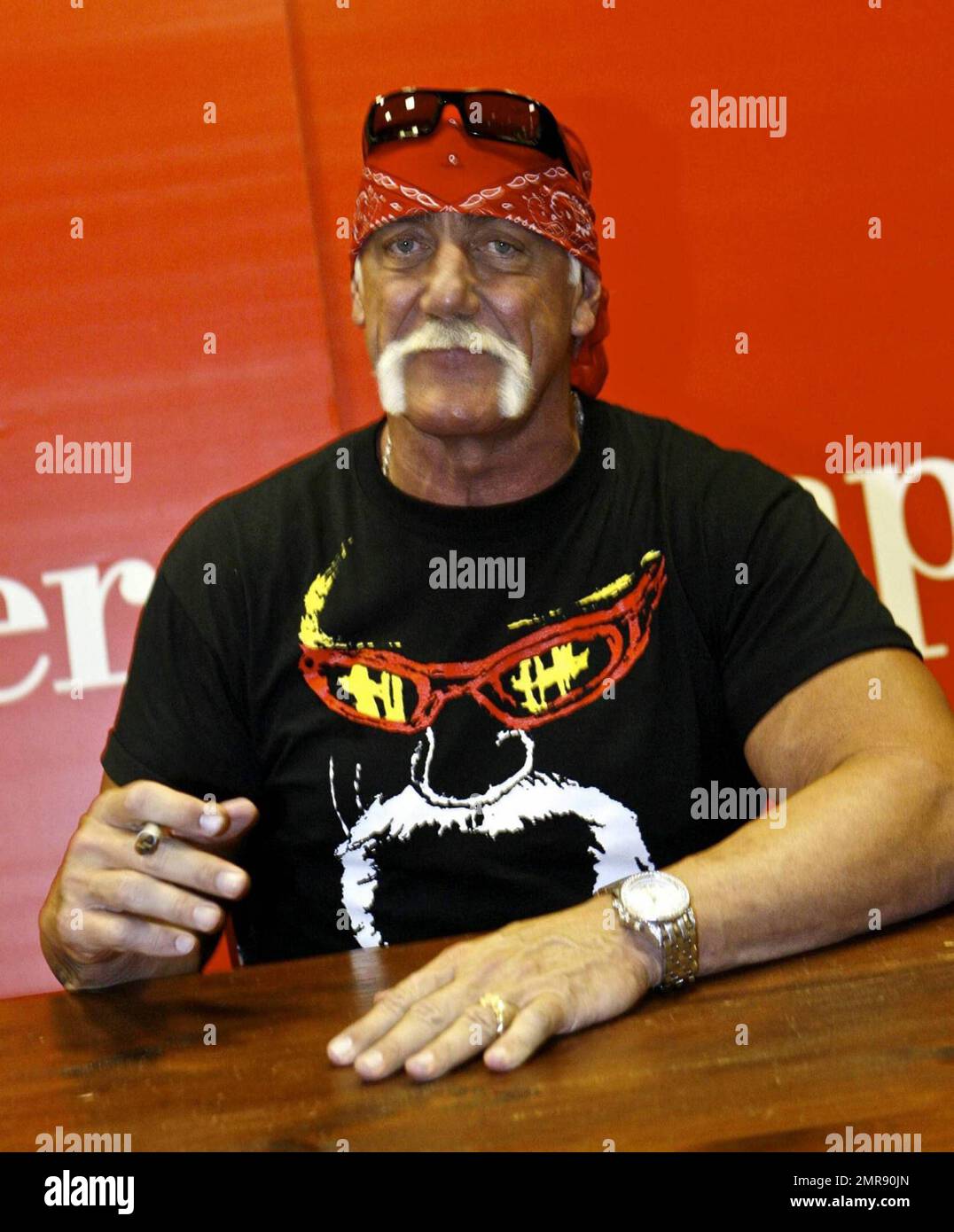 Hulk Hogan signs copies of his new book "Hulk Hogan: My Life Outside ...