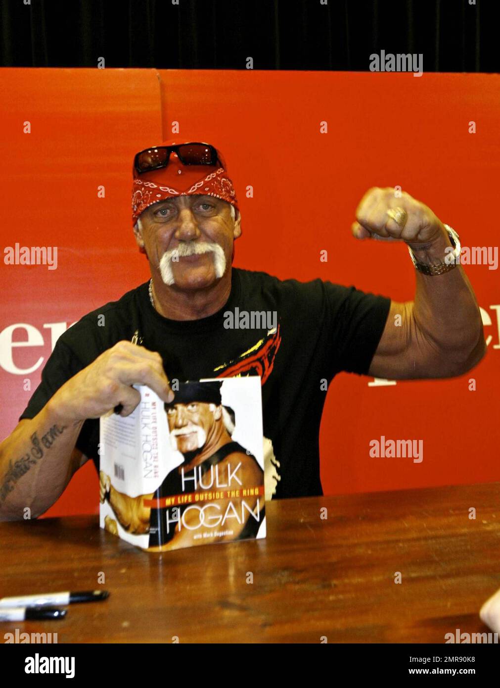 Hulk Hogan signs copies of his new book "Hulk Hogan: My Life Outside ...