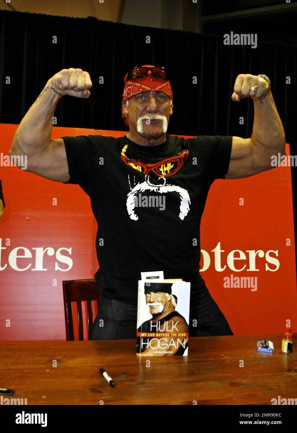 Hulk Hogan signs copies of his new book "Hulk Hogan: My Life Outside ...