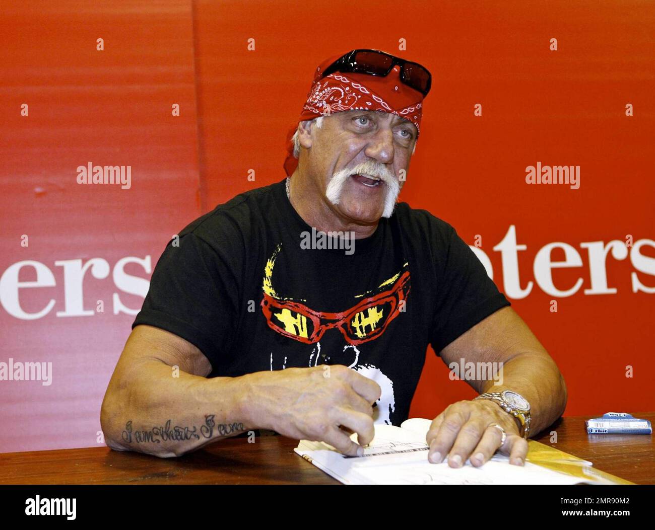 Hulk Hogan signs copies of his new book "Hulk Hogan: My Life Outside ...