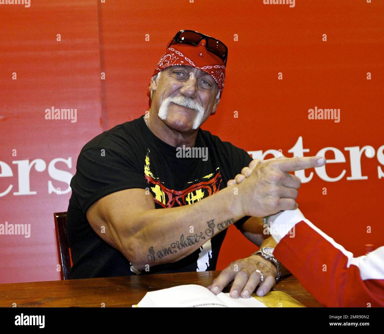 Hulk Hogan signs copies of his new book "Hulk Hogan: My Life Outside ...