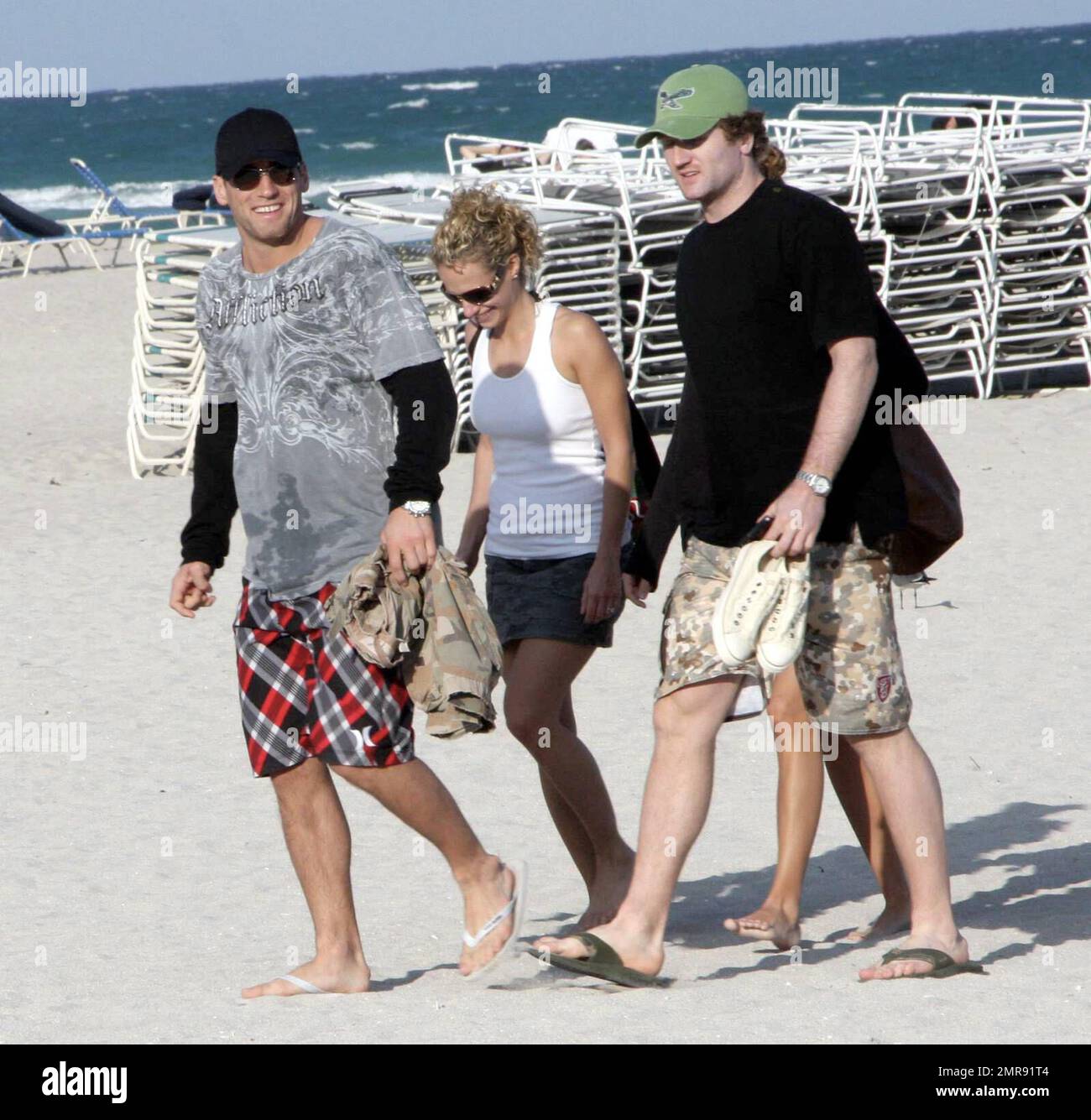 Rachel Hunter and her hockey-playing boyfriend, Jarrett Stoll, spend a ...