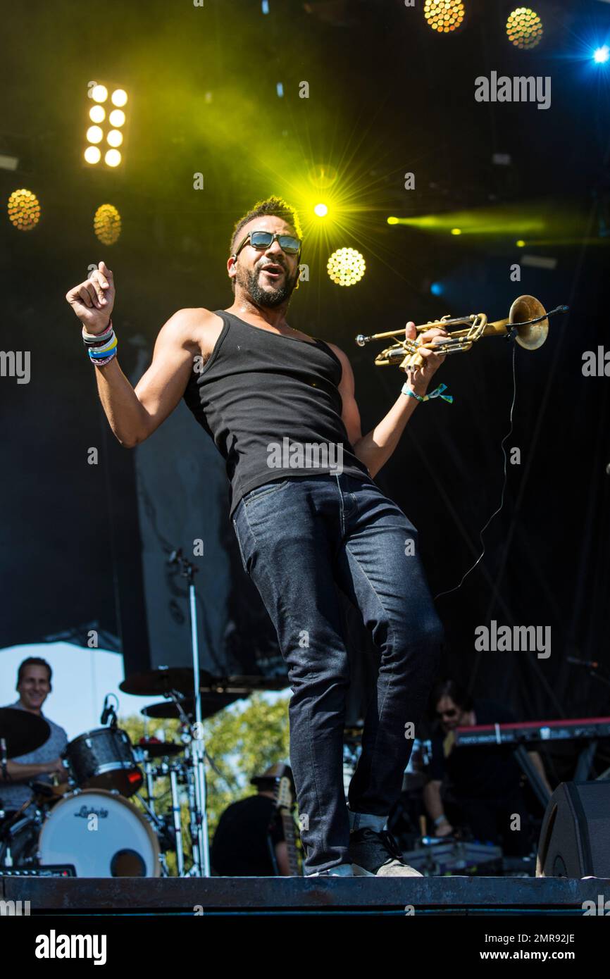 Jon Lampley of O.A.R. seen at the Austin City Limits Music Festival at ...