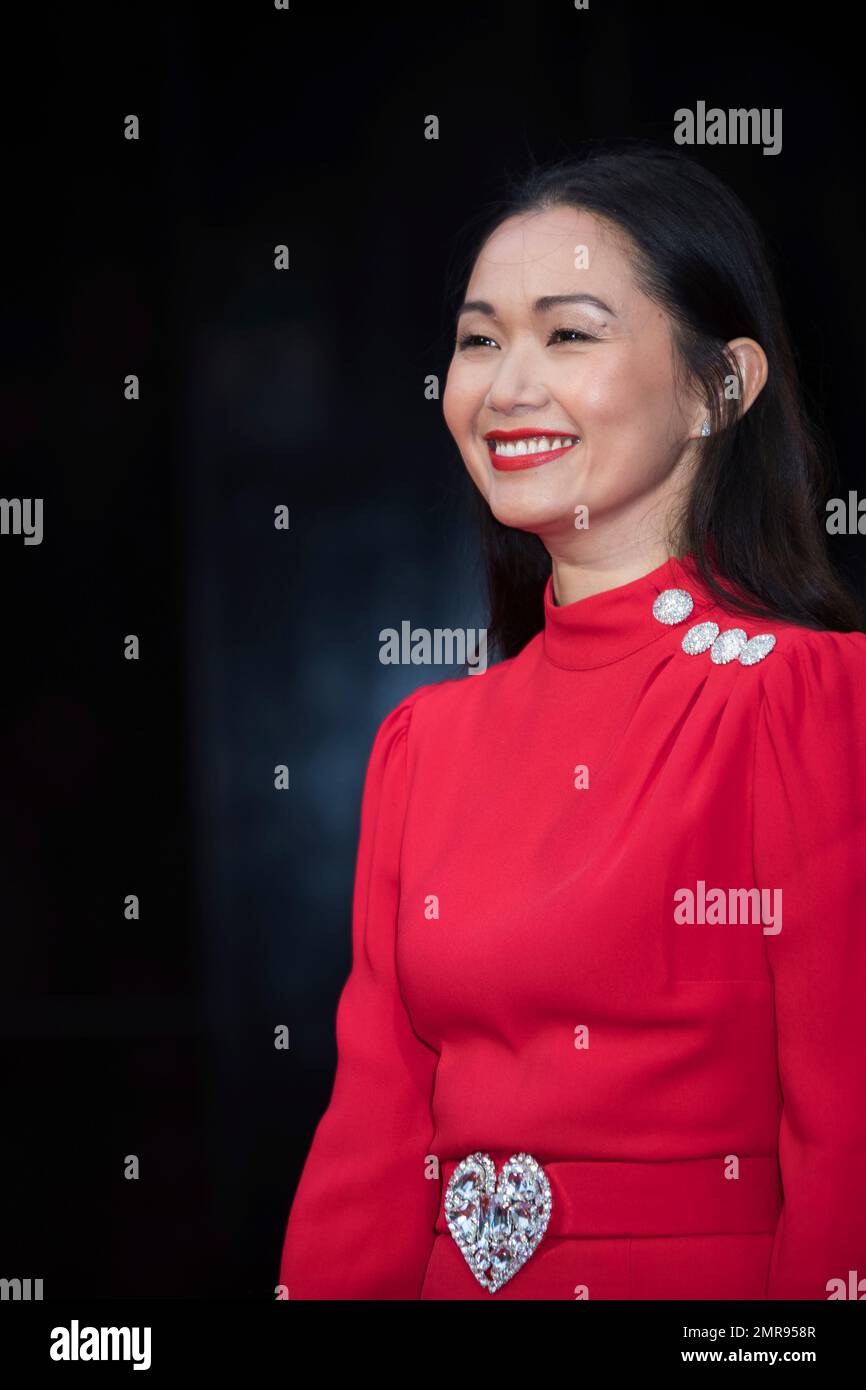 Actress Hong Chau poses for photographers upon arrival at the premiere ...