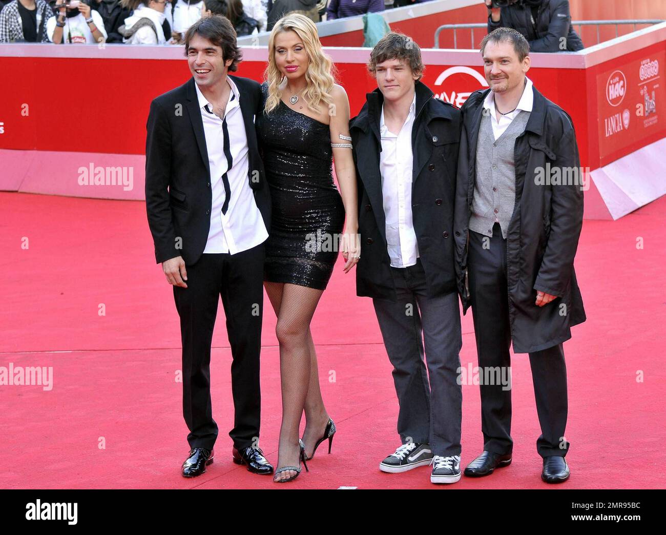 Christian Molina, Valeria Marini, Fergus Riordan and Ben Temple at the ...