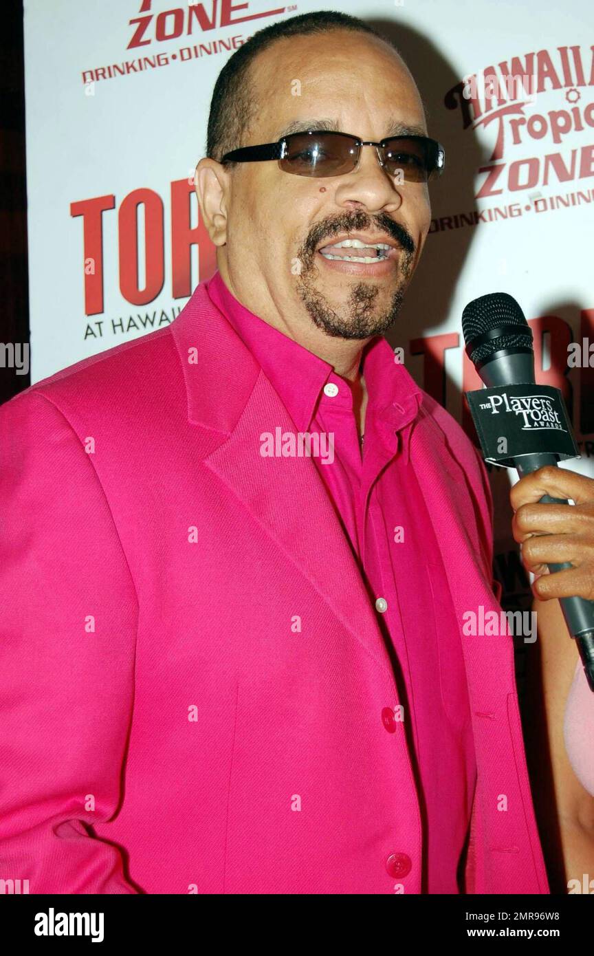 Rapper and actor Ice T attends the Players Toast at Hawaiian Tropic ...