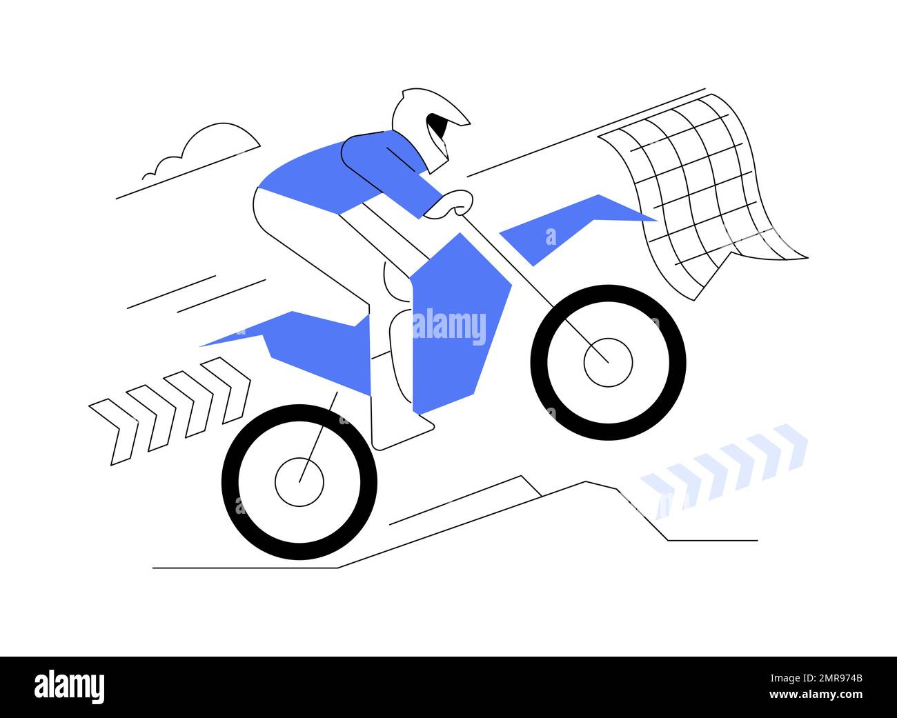 Motocross abstract concept vector illustration Stock Vector Image & Art ...