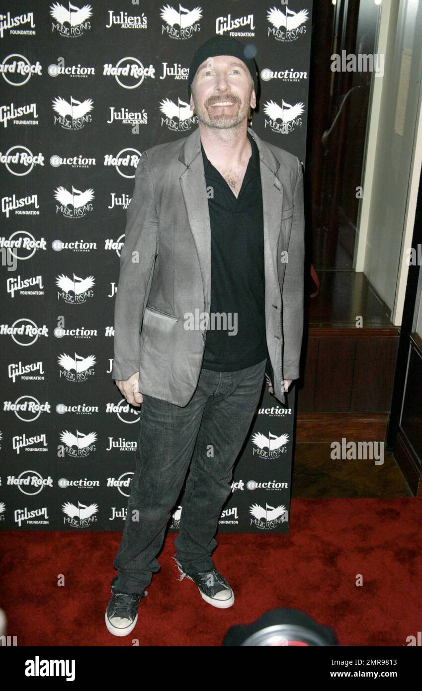 The Edge attends the Icons of Music II memorabilia auction hosted by U2 ...