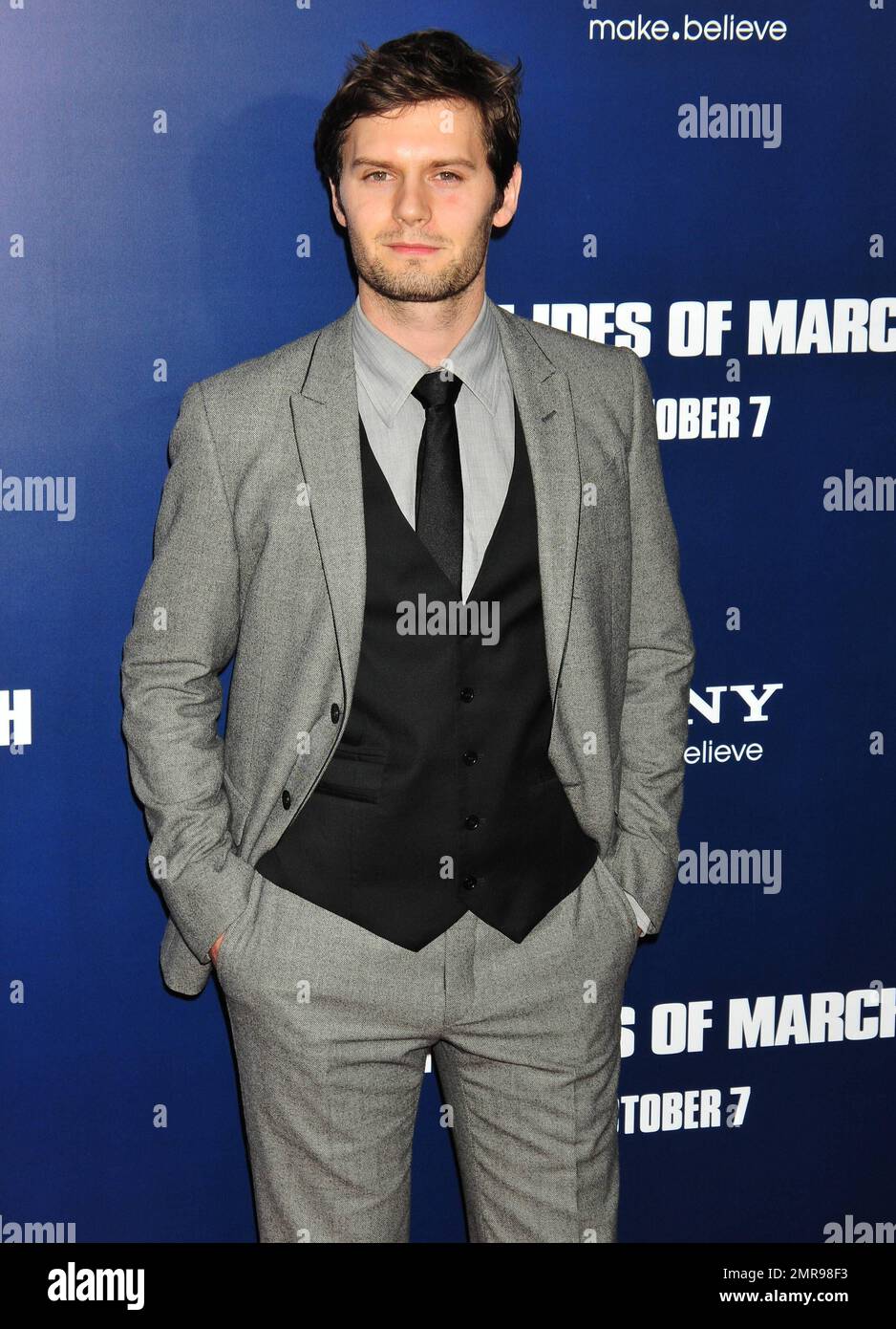 Hugo Becker at the premiere of "The Ides of March" held at the Ziegfeld ...