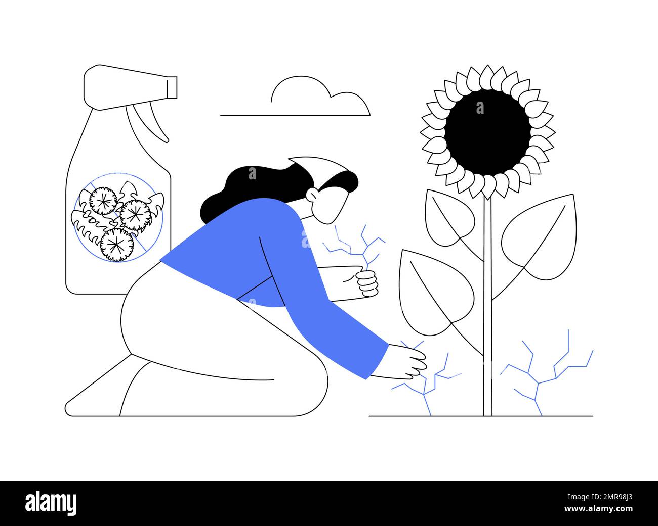 Weed control fabric Stock Vector Images - Alamy