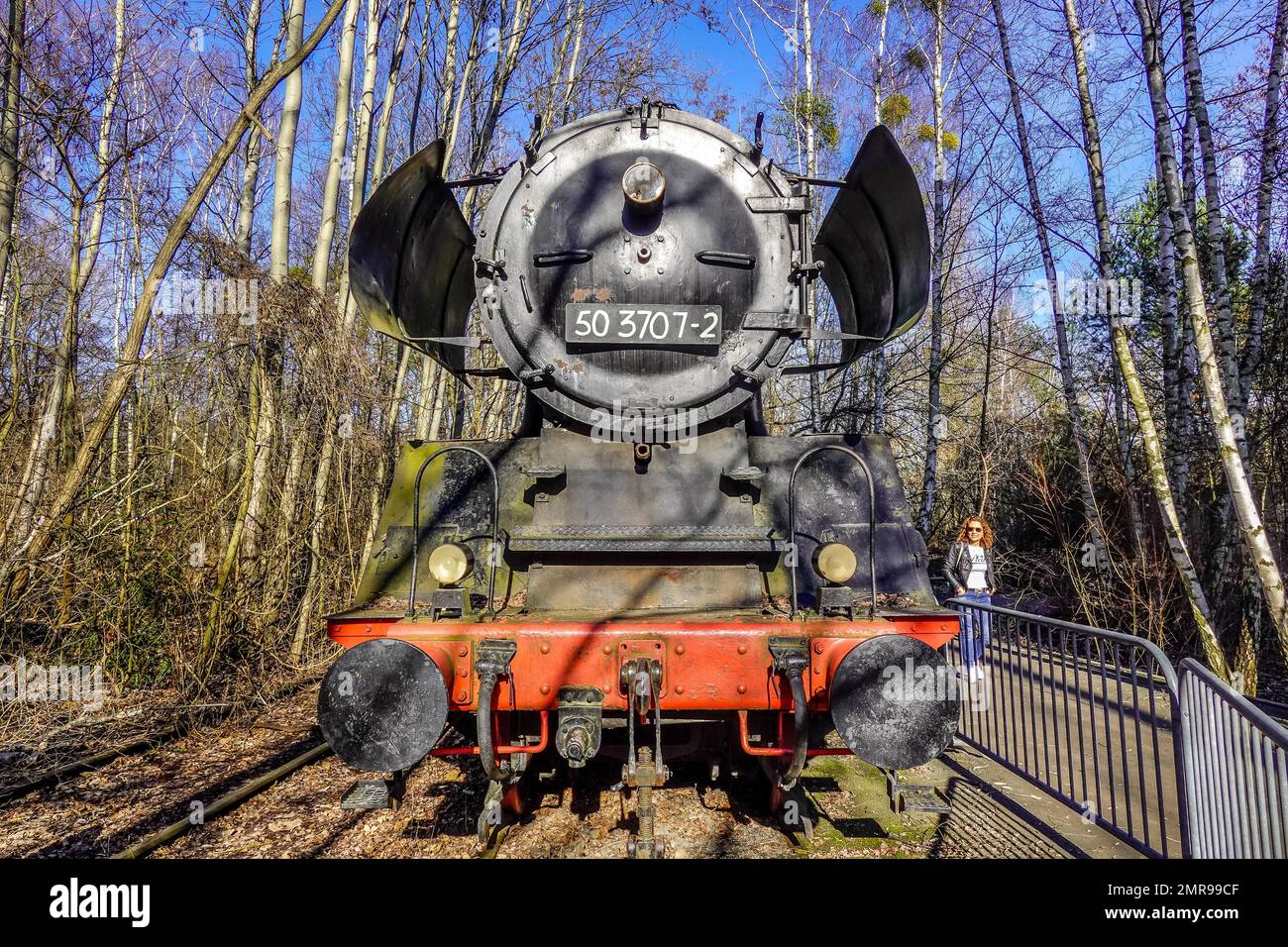 Discarded locomotive class 50, Schöneberger Südgelände nature Park ...