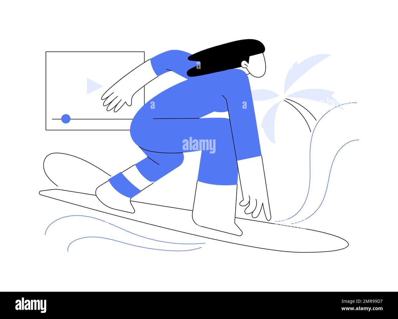 Surfing abstract concept vector illustration Stock Vector Image & Art ...