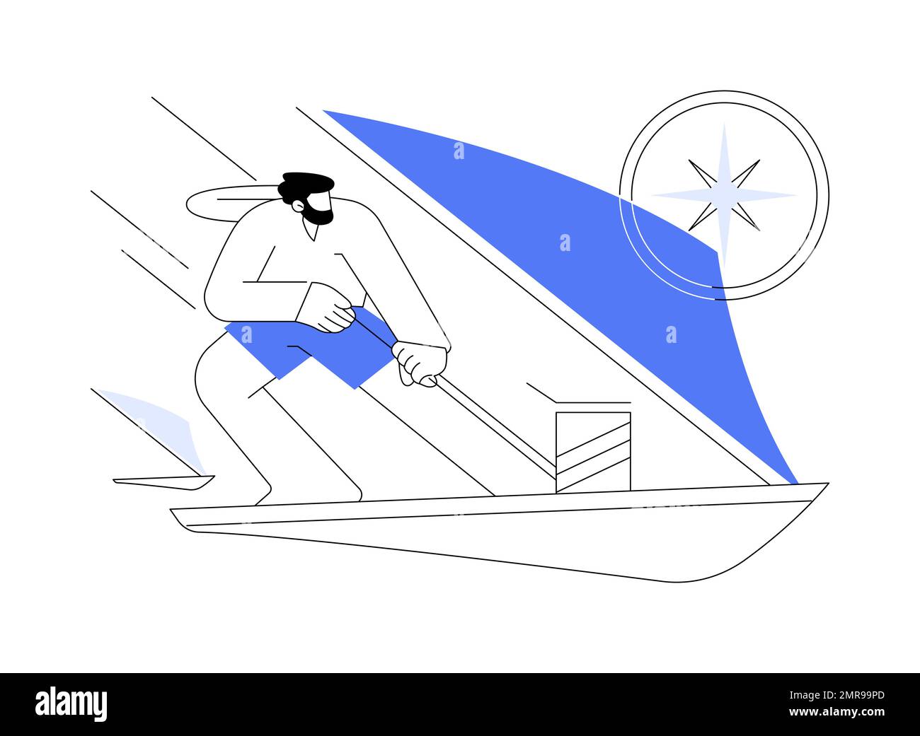 Sailing abstract concept vector illustration Stock Vector Image & Art ...