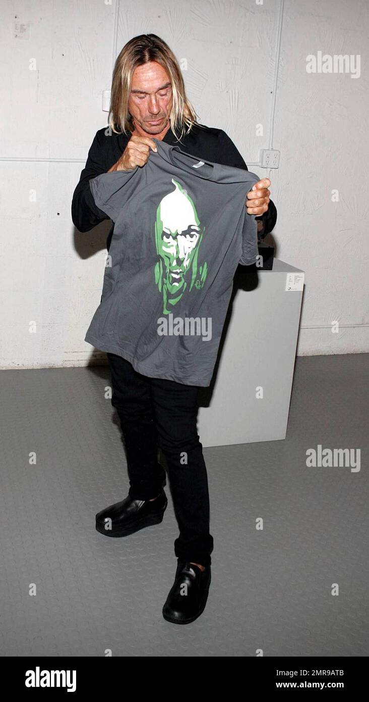 Iggy Pop and Nina Alu appear at Awarehouse for the "Sweat Records/Iggy ...