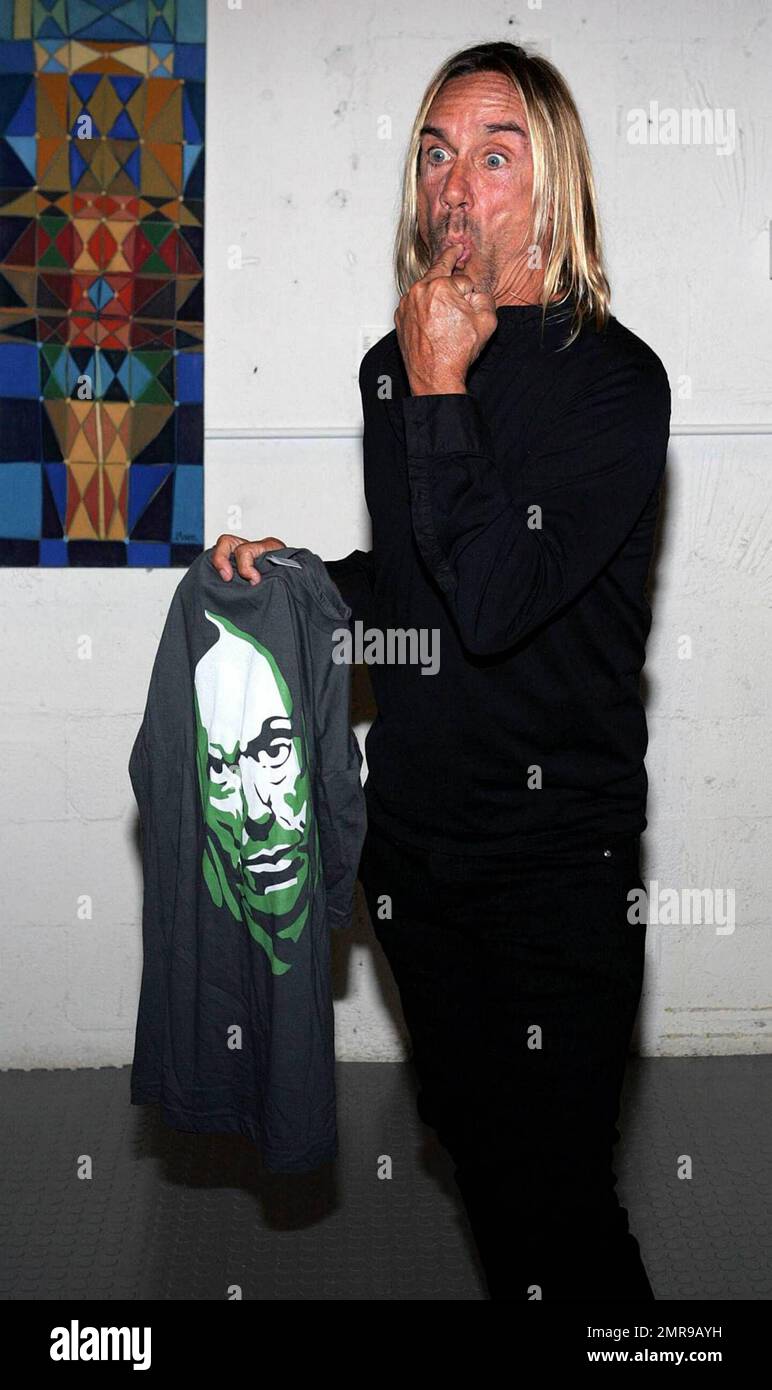 Iggy Pop and Nina Alu appear at Awarehouse for the "Sweat Records/Iggy ...