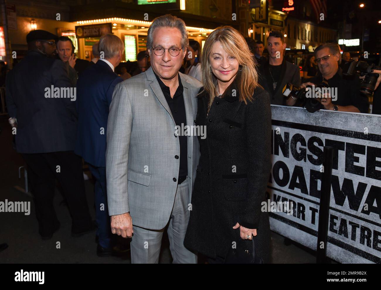 Drummer Max Weinberg and Becky Weinberg arrive at "Springsteen On ...