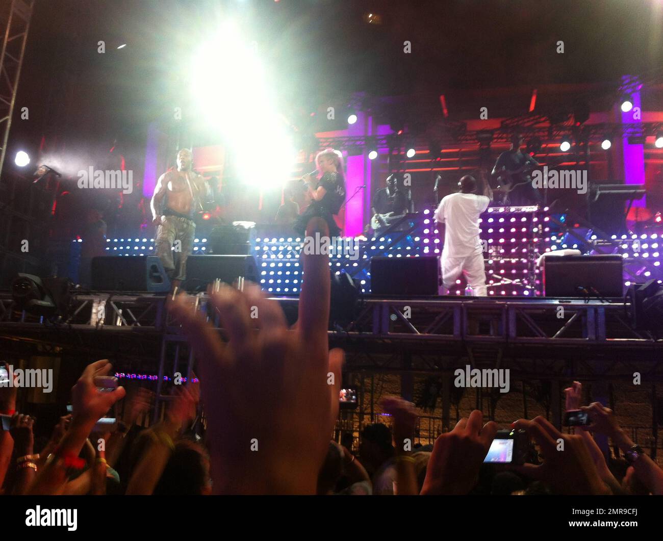 Flo Rida performs live during the iHeartRadio Ultimate Pool Party held ...