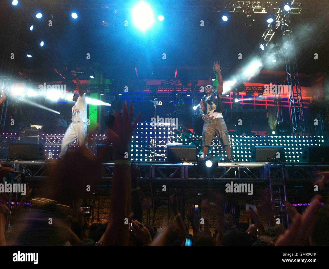 Flo Rida performs live during the iHeartRadio Ultimate Pool Party held ...