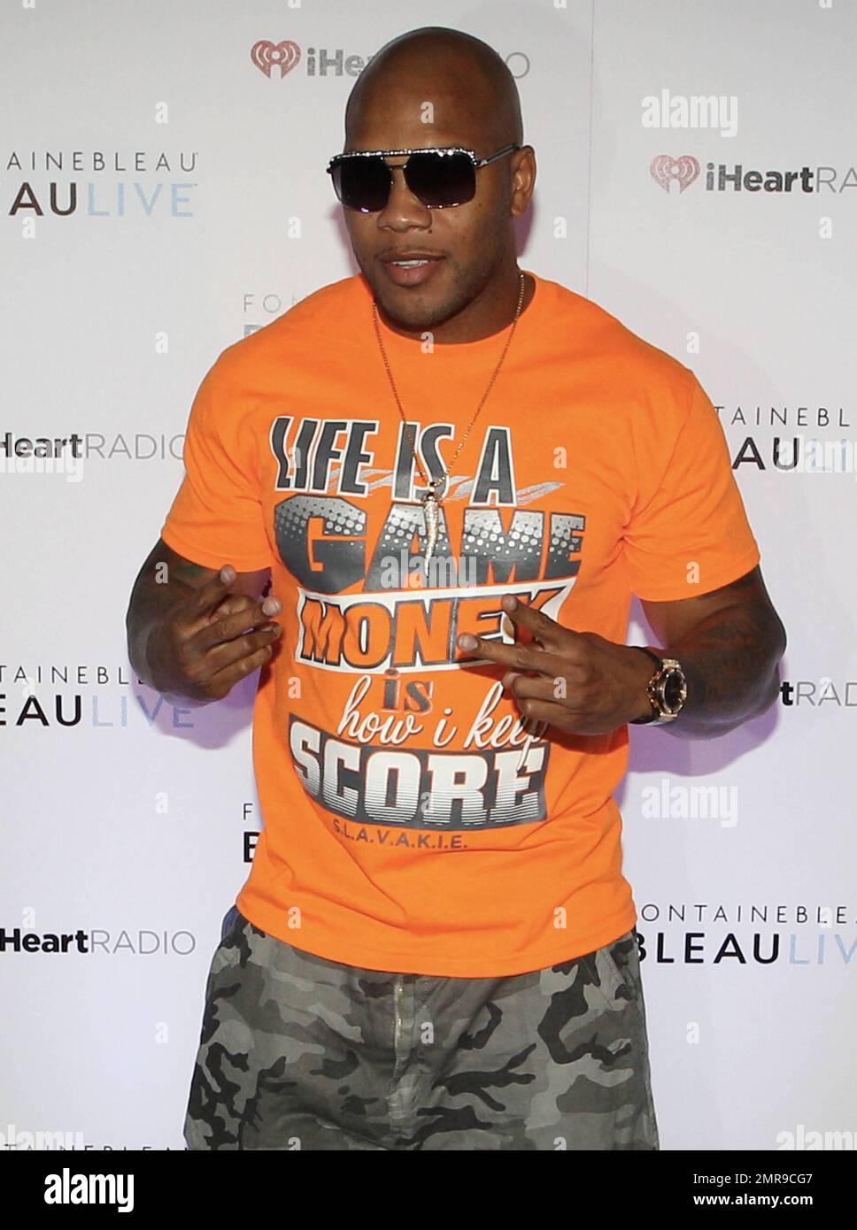 Flo Rida at the iHeartRadio Ultimate Pool Party held at the ...