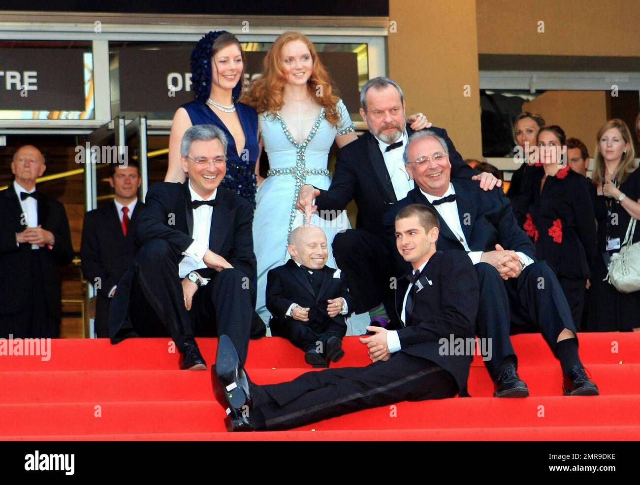 Nicola Percorini, Lily Cole, director Terry Gilliam, Andrew Garfield ...