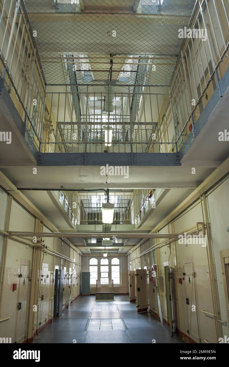 Cell wing of Bautzen II prison, memorial site, Stasi prison, Bautzen ...