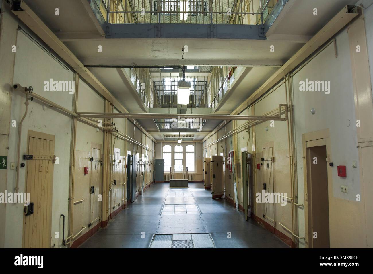 Cell wing of Bautzen II prison, memorial site, Stasi prison, Bautzen ...