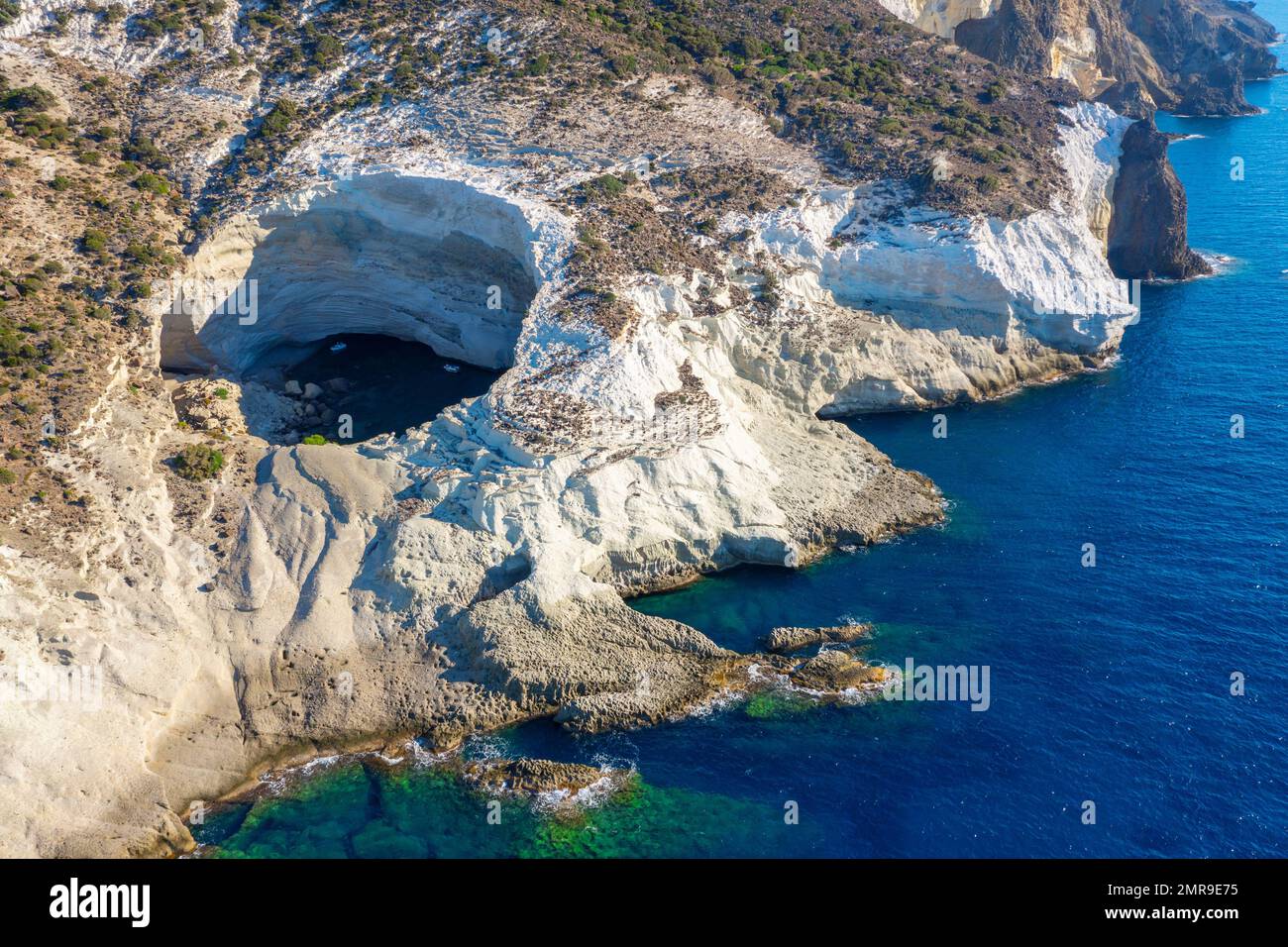 Milos sykia cave hi-res stock photography and images - Alamy
