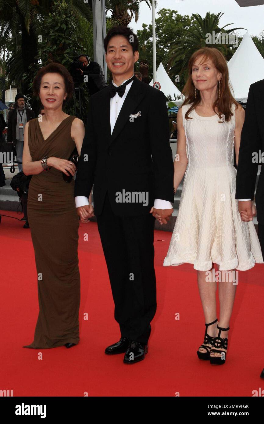 Isabelle Huppert, Yu Junsang, Youn Yuh-Jung at the premiere of "In ...