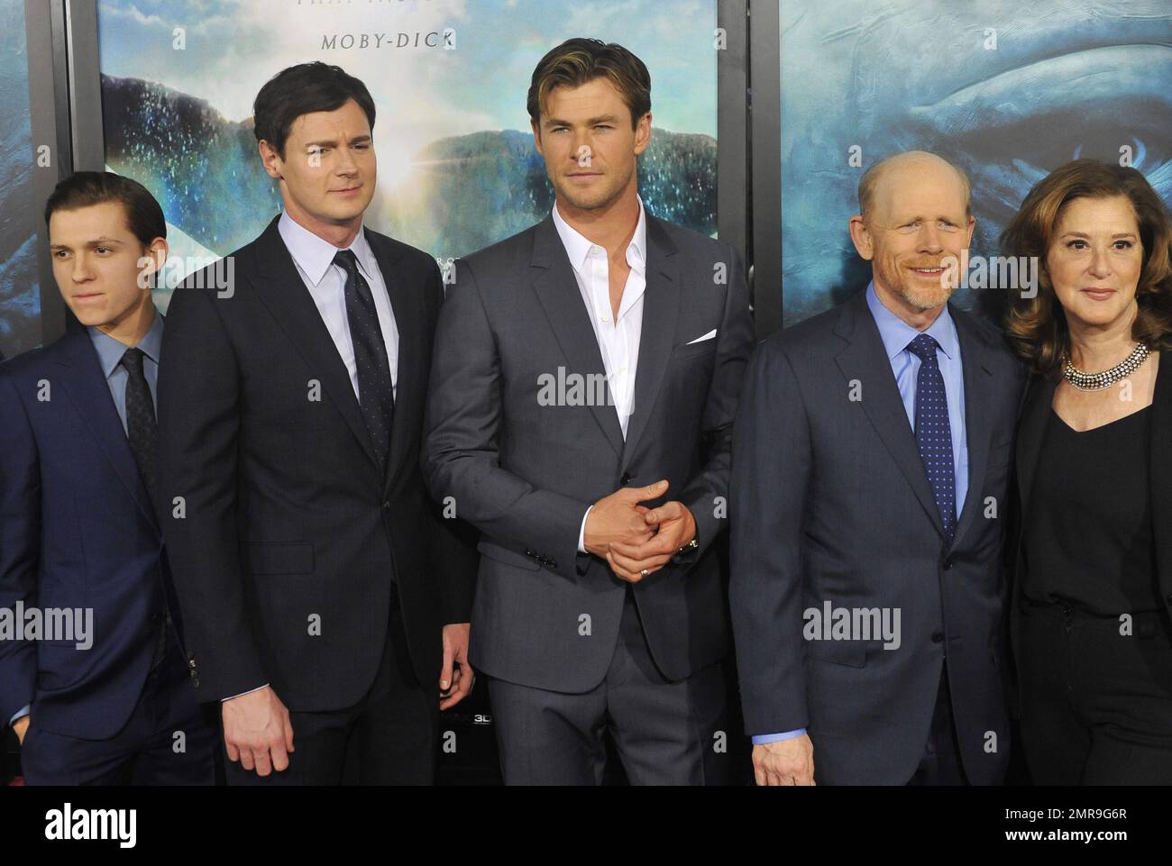Tom Holland, Benjamin Walker, Chris Hemsworth and Ron Howard at the ...