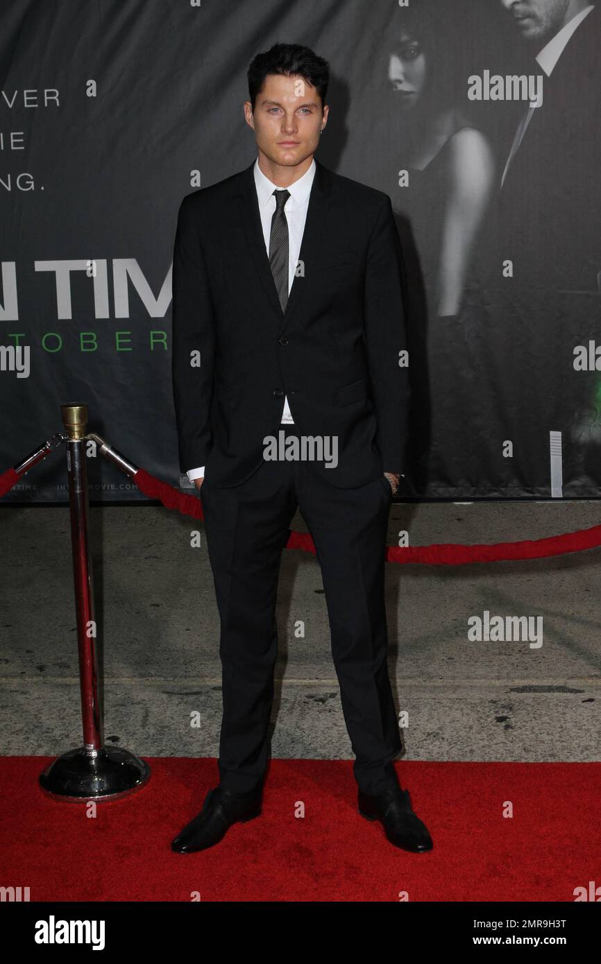 Toby Hemingway at the Los Angeles Premiere of "In Time" held at the ...