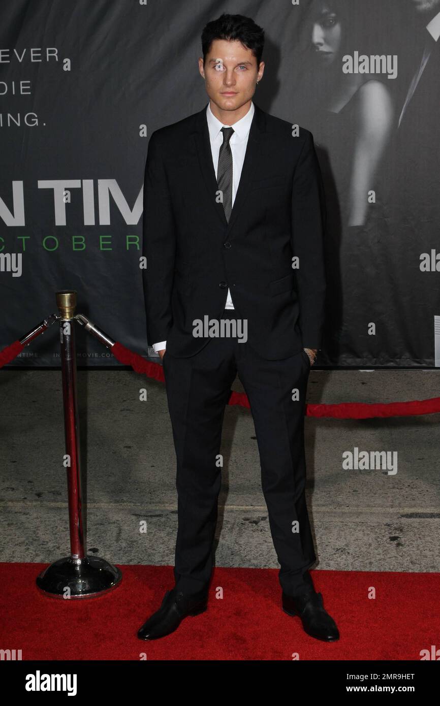 Toby Hemingway at the Los Angeles Premiere of "In Time" held at the ...