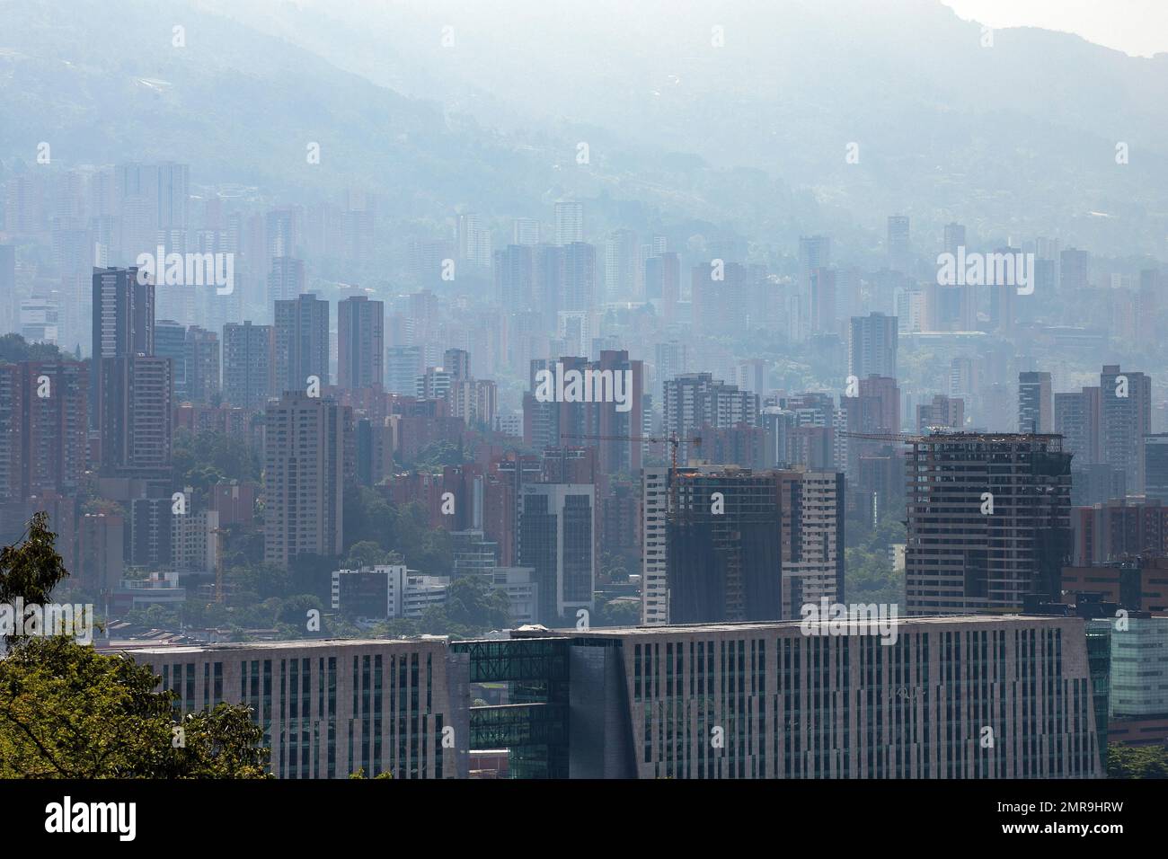 Medellin, Antioquia. Colombia - January 26, 2023. Air quality and noise ...