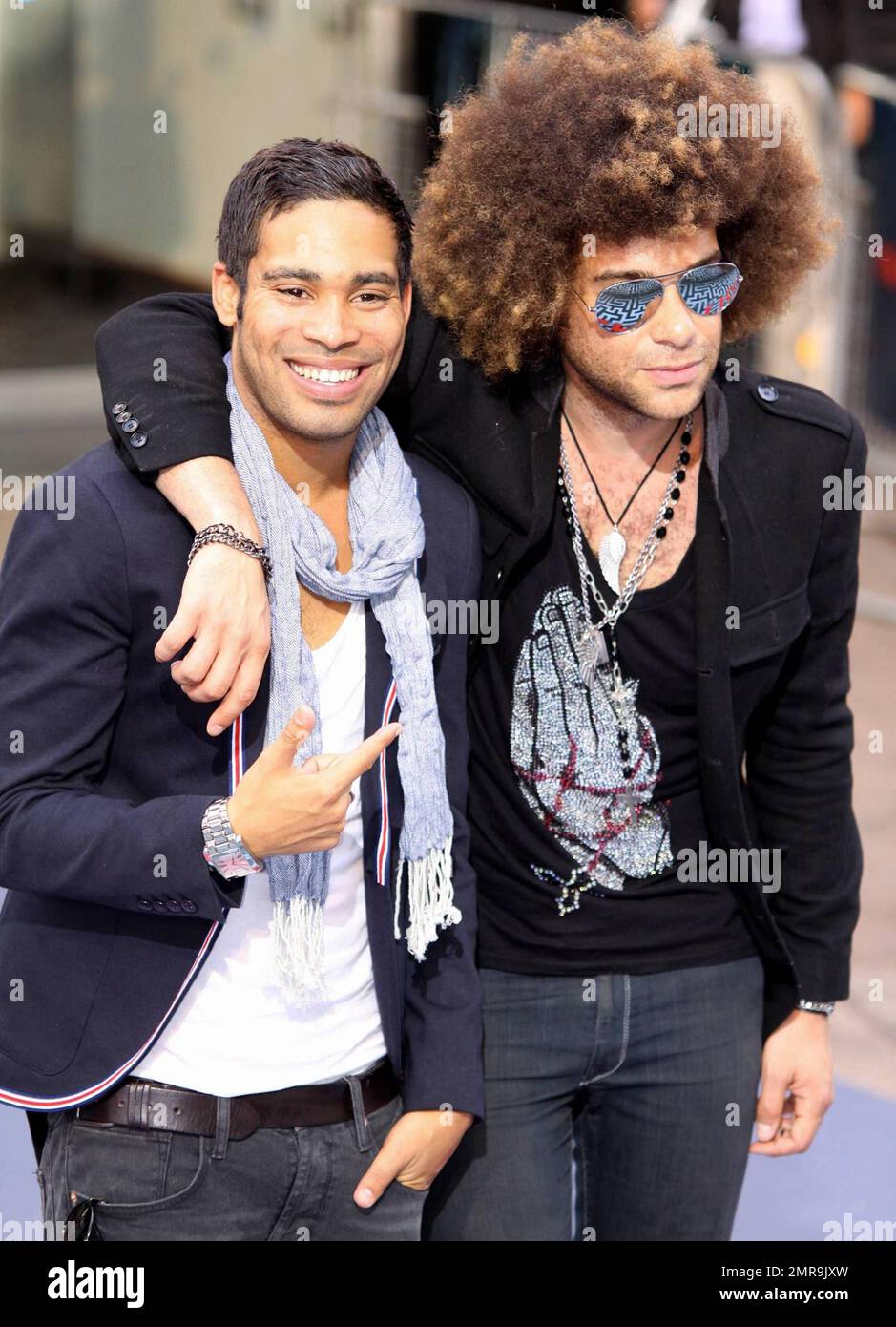 Danyl Johnson and Jamie Archer walk the red carpet for the UK premiere ...