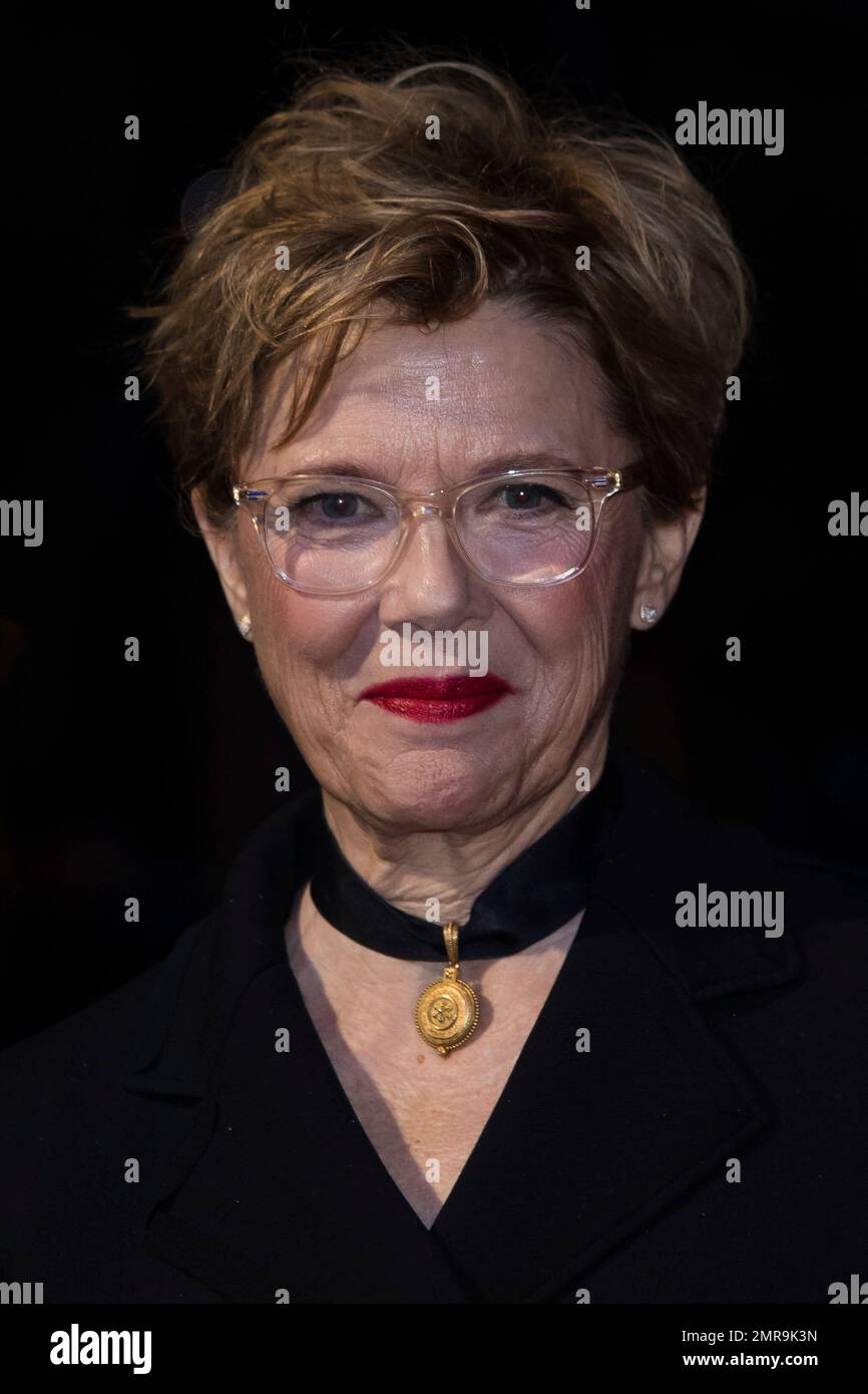 Actress Annette Bening poses for photographers upon arrival at the ...