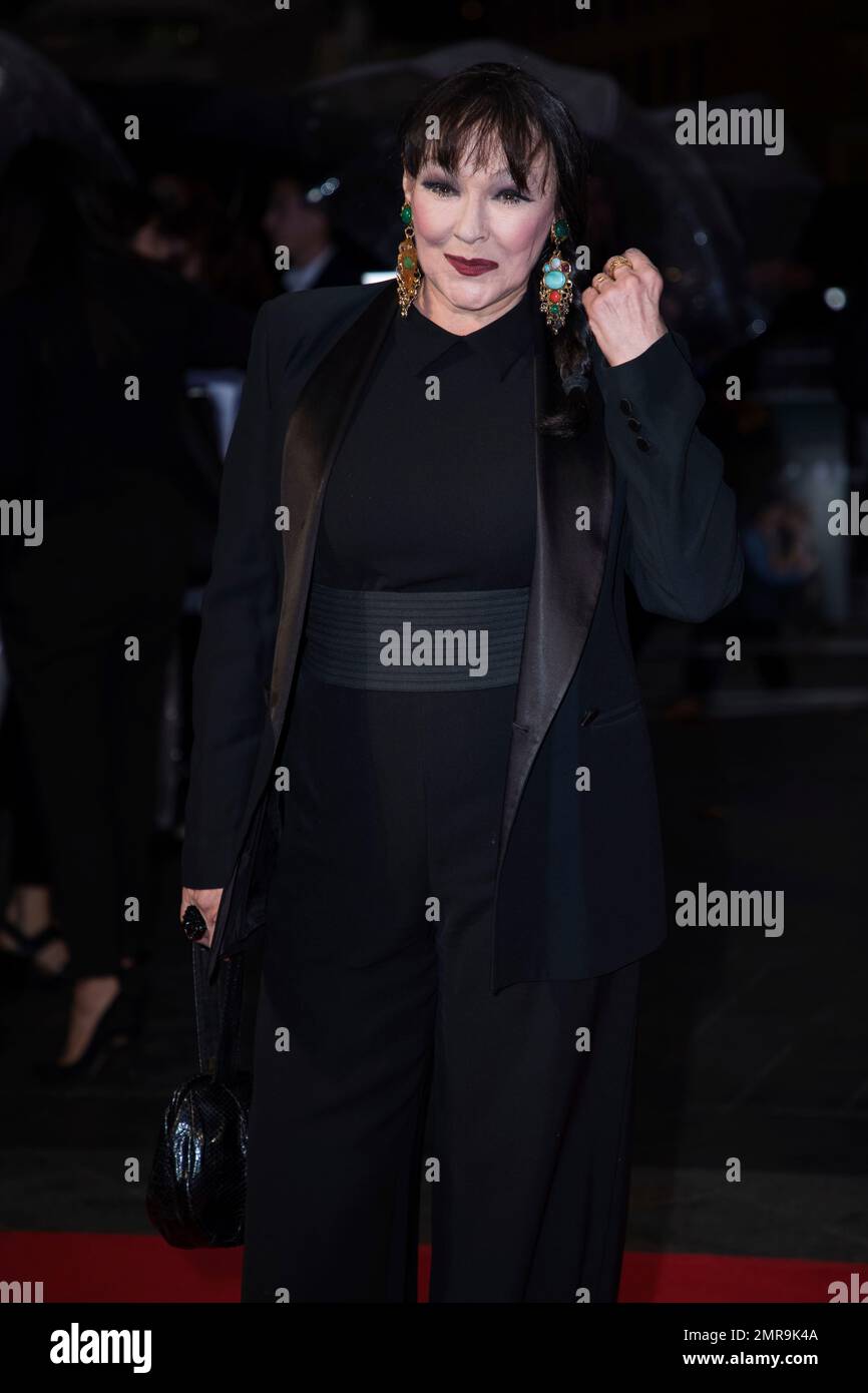 Frances Barber poses for photographers upon arrival at the premiere of ...