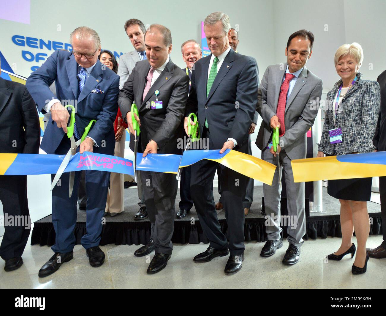 IMAGE DISTRIBUTED FOR MILLIPORESIGMA - From left: Stefan Oschmann ...