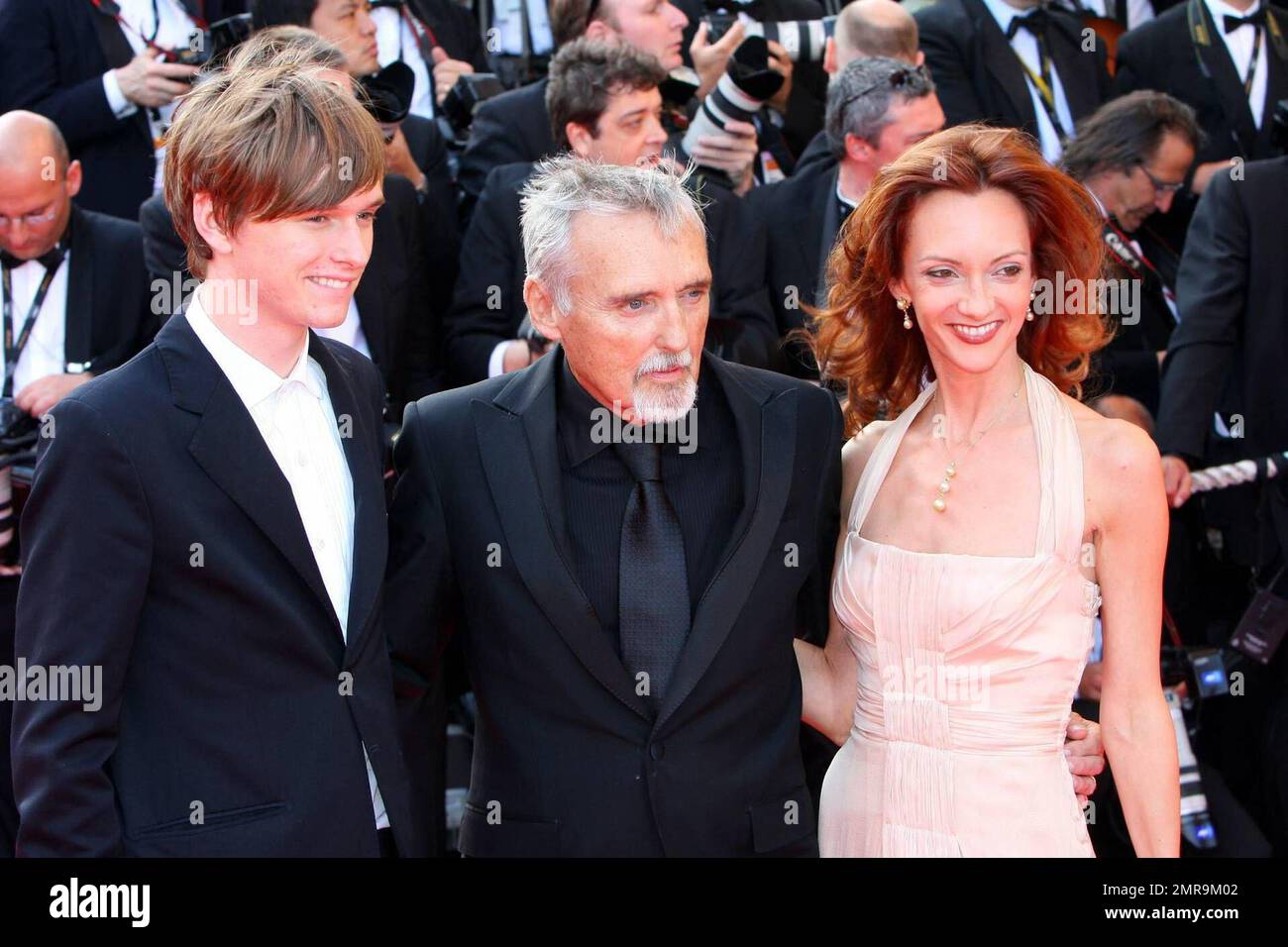 Dennis Hopper and wife Victoria Duffy attend the premiere of "Indiana ...