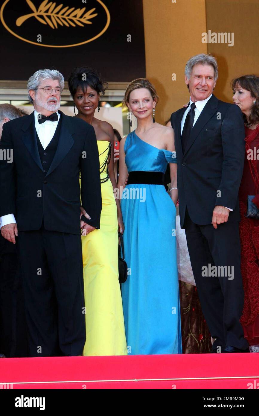 George Lucas, Melody Hoffman, Harrison Ford and Calista Flockhart ...