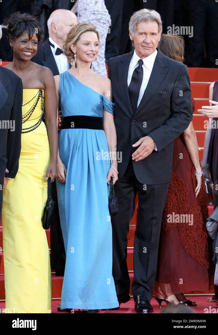 Harrison Ford and Calista Flockhart attend the premiere of "Indiana ...