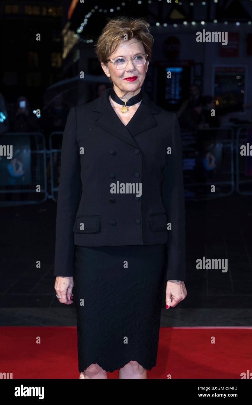 Actress Annette Bening poses for photographers upon arrival at the ...