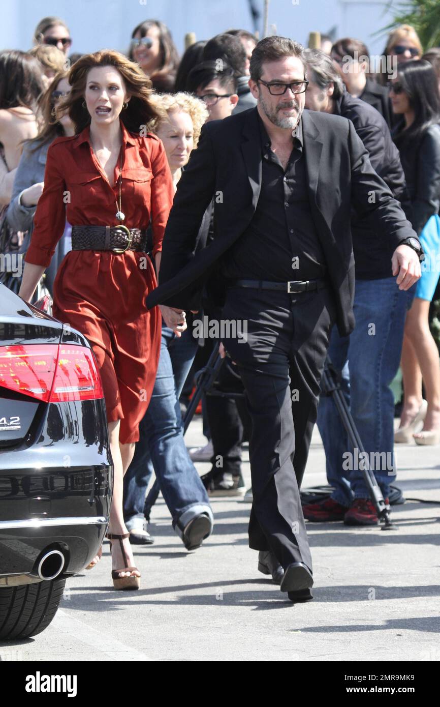 Jeffrey Dean Morgan and Hillary Burton outside the 2012 Film ...