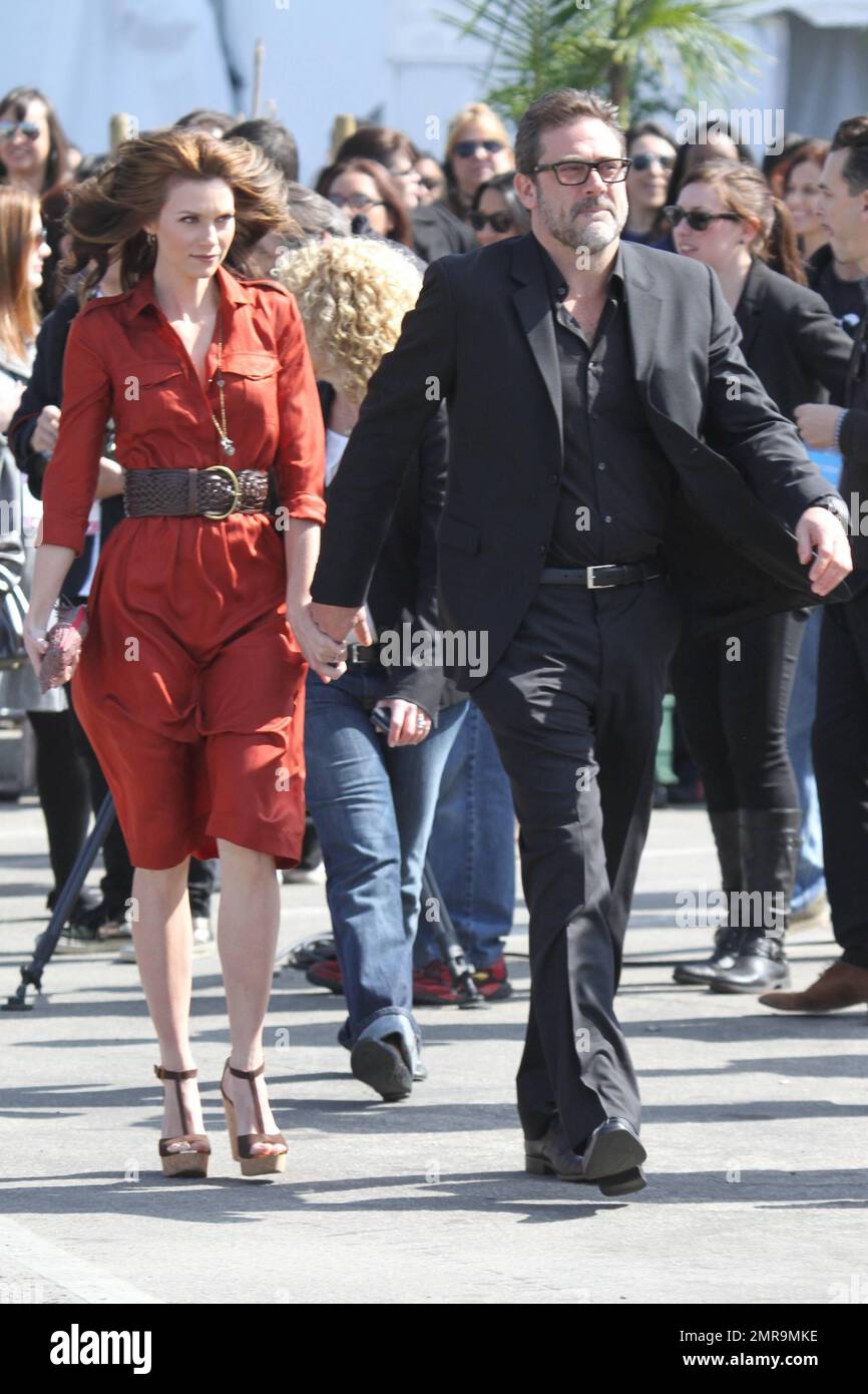Jeffrey Dean Morgan and Hillary Burton outside the 2012 Film ...