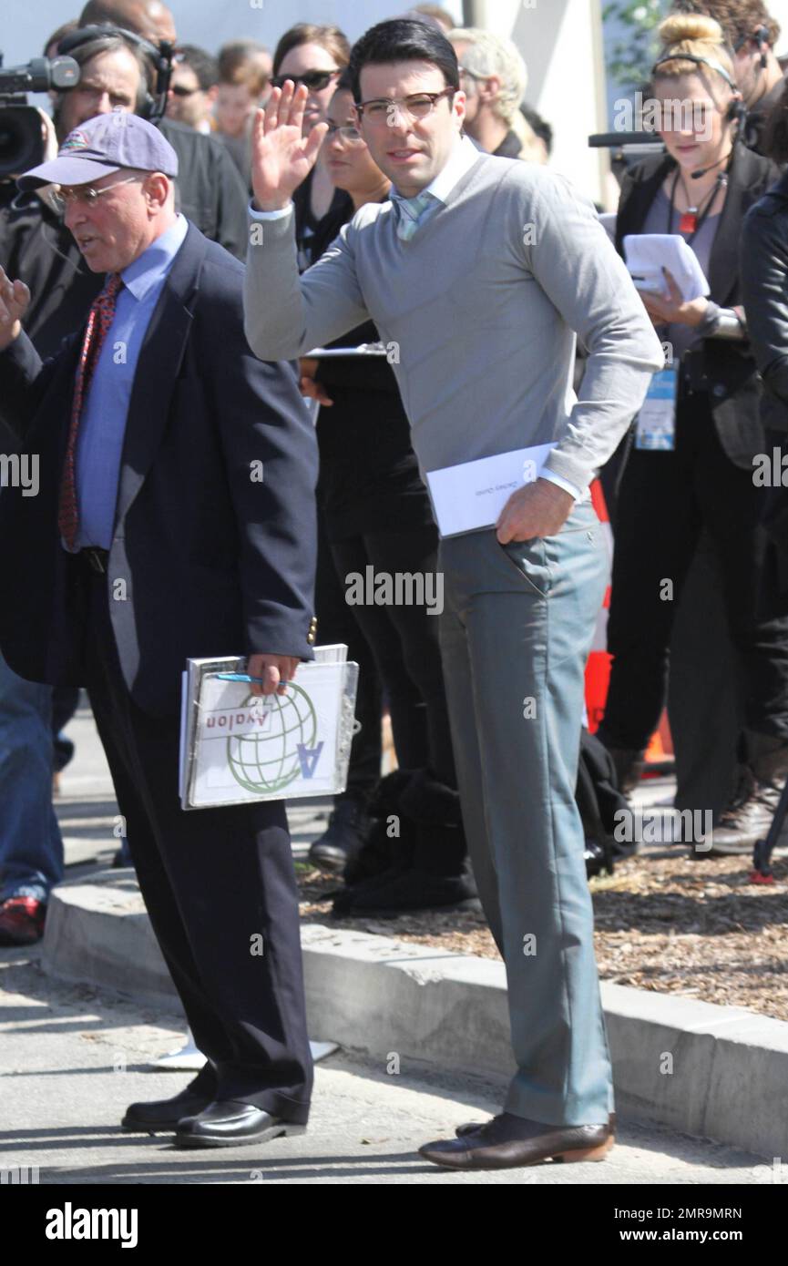 Zachary Quinto outside the 2012 Film Independant Spirit Awards on Santa ...